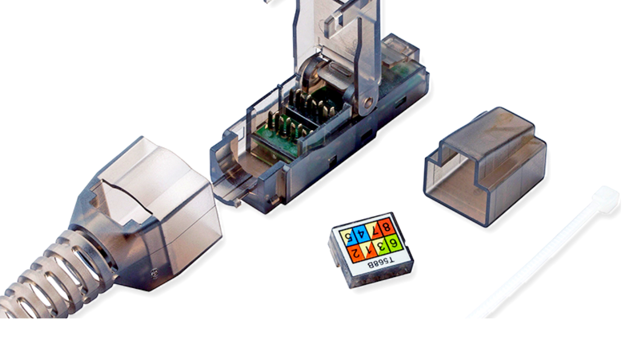 CONECTOR MODULAR RJ45 montaje sin Crimpadora - Electrónica Ocio