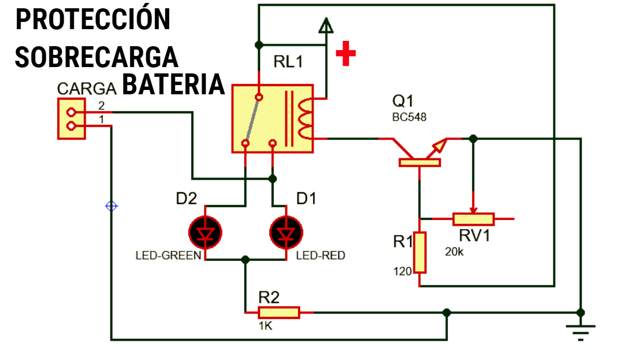 Circuito de protección usando rele 12v - Electrónica Ocio
